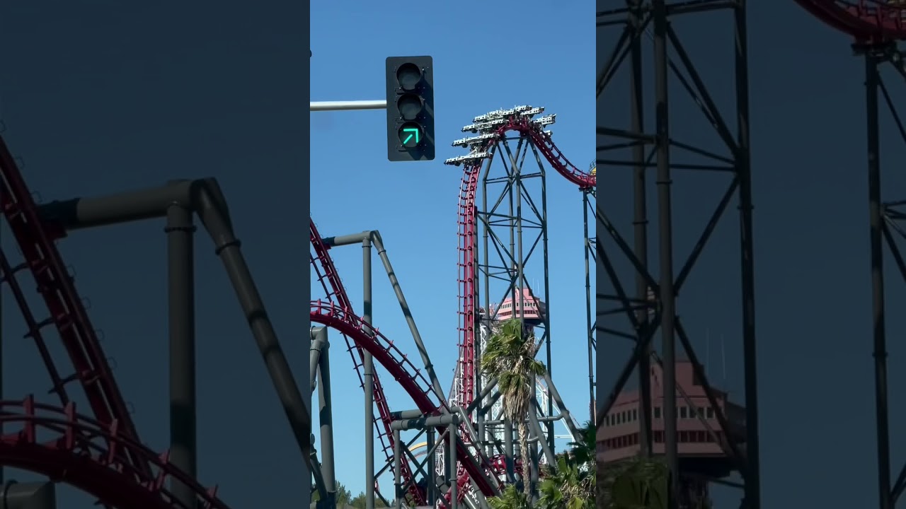 X2’s insane vertical drop - Six Flags Magic Mountain - YouTube