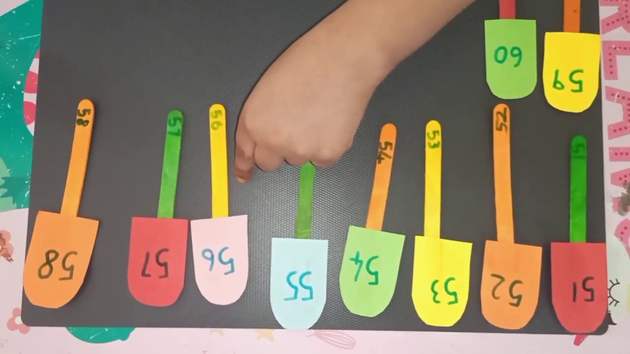 Daily Challenge #50 | Math's activity with Popscicle Sticks for KG kids ...