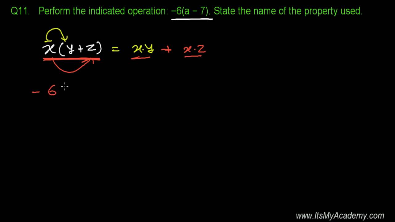 Integrated Algebra 11 - Distributive Property- Properties of Reals ...