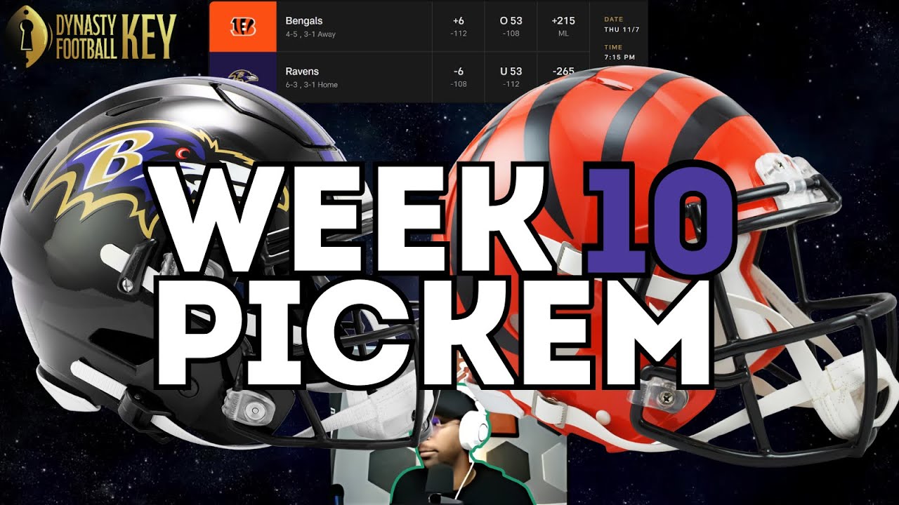 NFL Week 10 Pickem Picks - YouTube