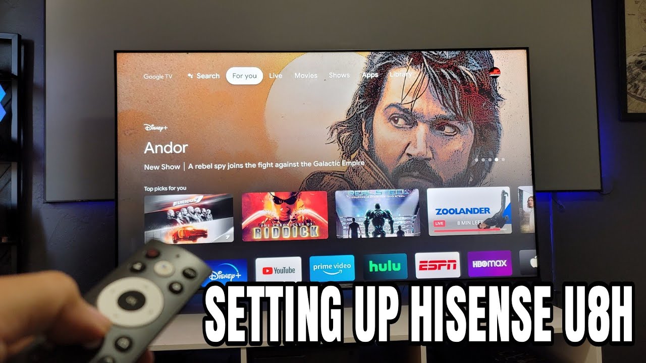 Hisense U8H Initial setup - YouTube