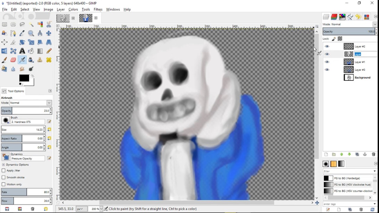 SANS Undertale Gimp test idk why i made this. BEH - YouTube