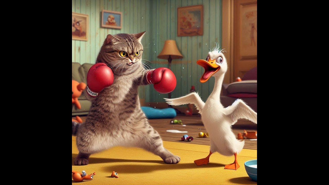🐱🦆 Cat vs. Duck: The Epic Battle of Cuteness! 🐱🦆 - YouTube