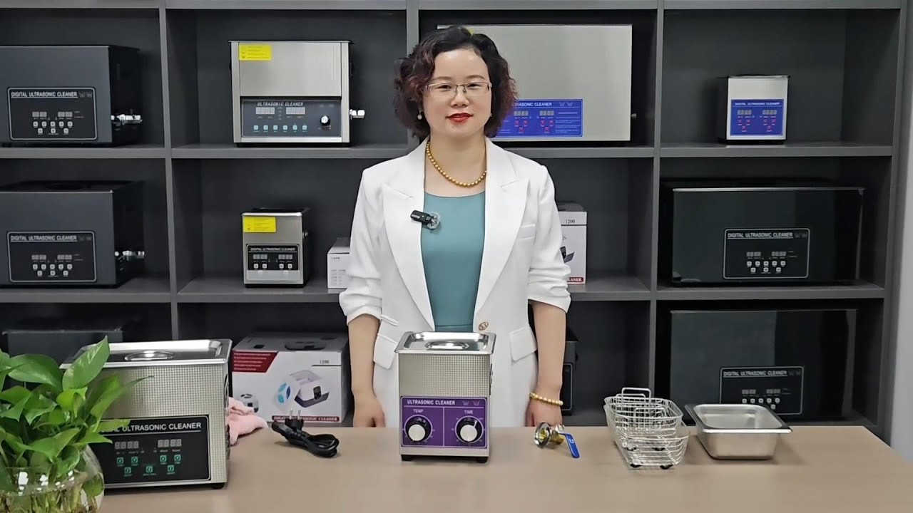 Tabletop Ultrasonic Cleaner with Mechanical Control - YouTube