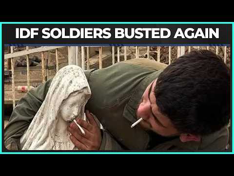 IDF Soldier CAUGHT Desecrating Statue Of The Virgin Mary