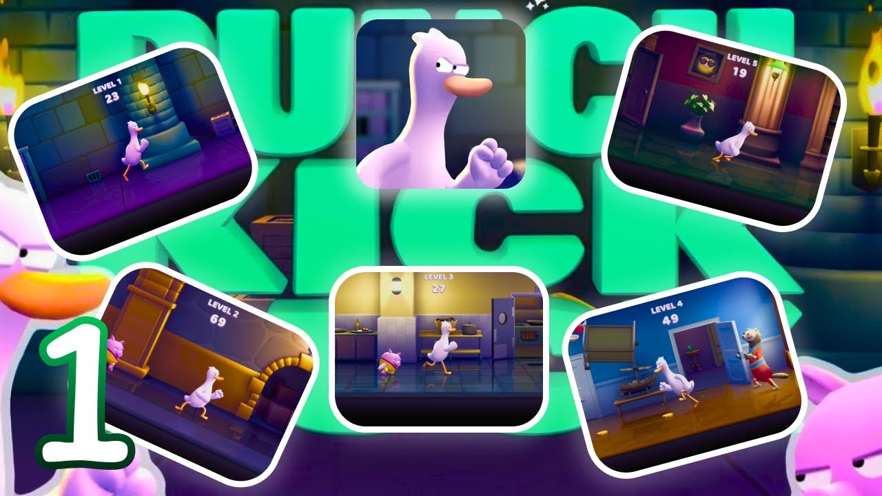 PUNCH KICK DUCK Gameplay Walkthrough Level 1 - 5 - PART 1 | Android ...