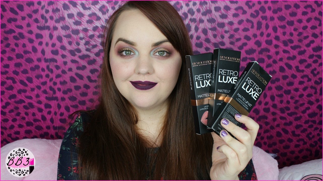 Makeup Revolution Retro Luxe Matte Lip Kits || Lip Swatch and First ...