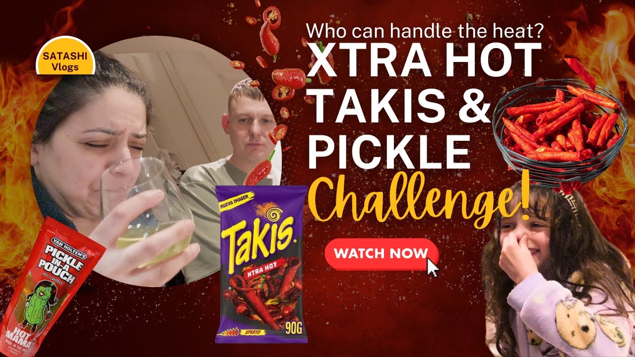 Xtraaa Hot Takis and Hot MAMA Pickle challenge | extra hot challenge ...