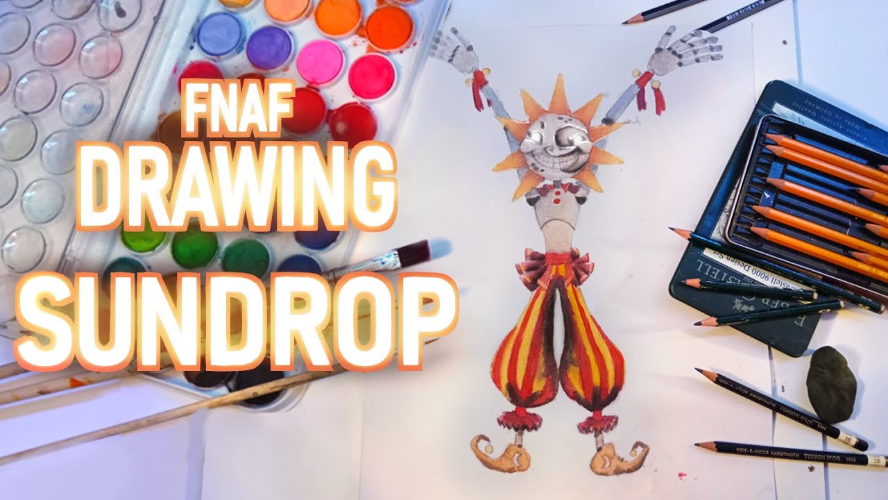 Drawing Happy Sundrop - FNAF Security Breach - YouTube