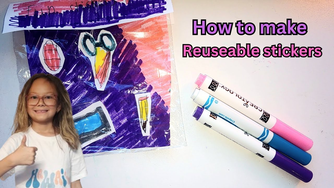How to Make Reusable Stickers! - YouTube