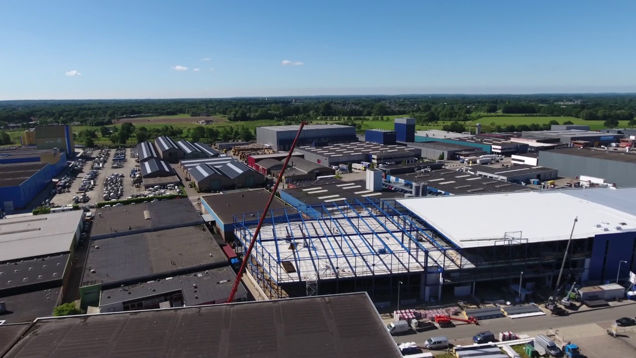 Our new Logistics Centre is taking shape! - YouTube