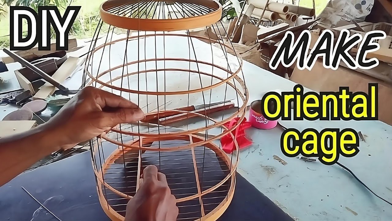 Unique Creative For Making Oriental Cages | DIY bamboo cage - YouTube