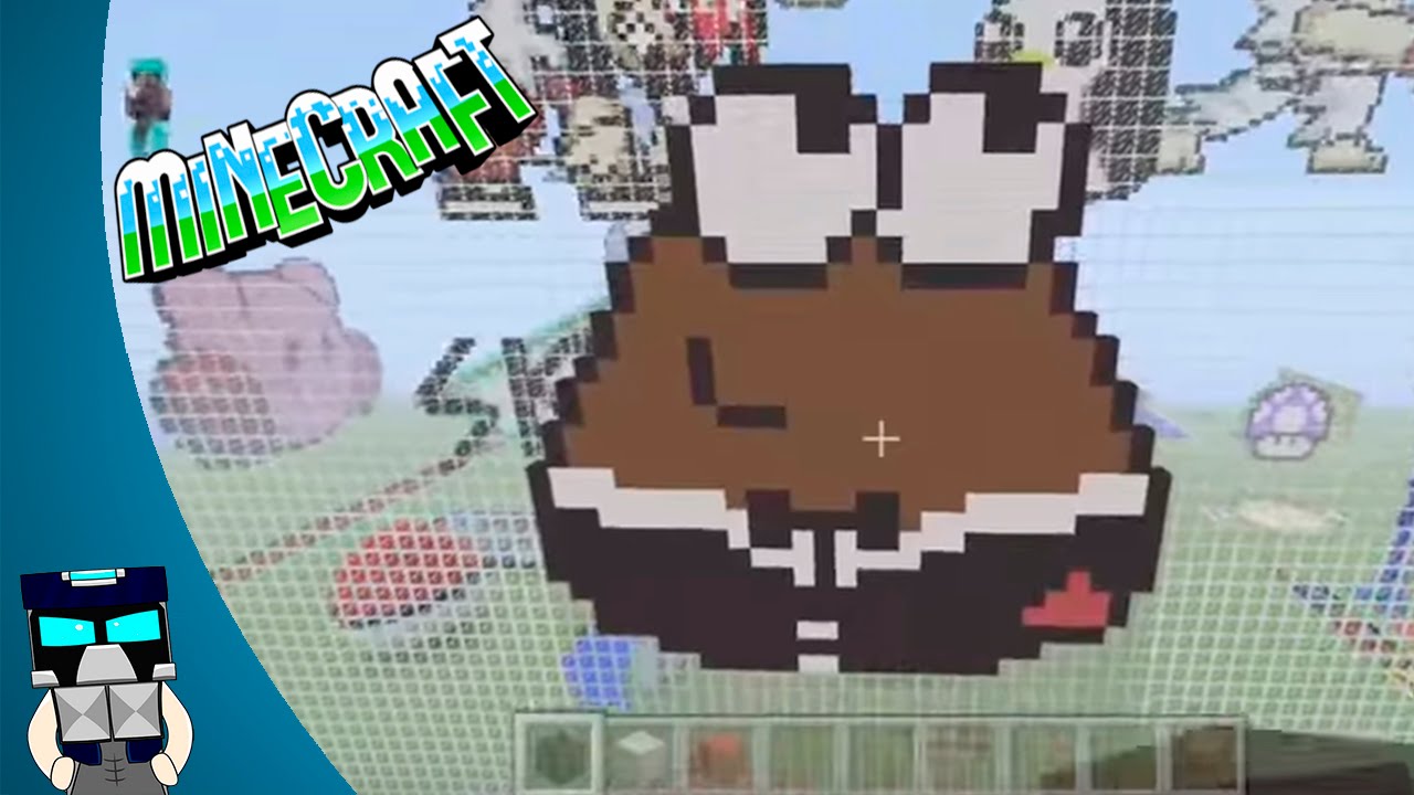 Tutorial Minecraft Pixel Art POU / Como hacer a POU en Minecraft - YouTube