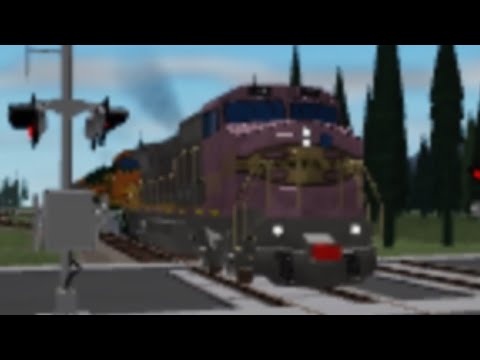 BNSF 555 B40-8W Leads Local Train in Ro-Scale Rocky Mountain Division ...