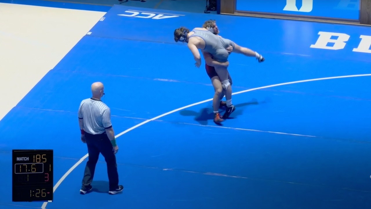 184lbs Ian McGehee (Davidson) vs Logan Richey (Duke) - YouTube