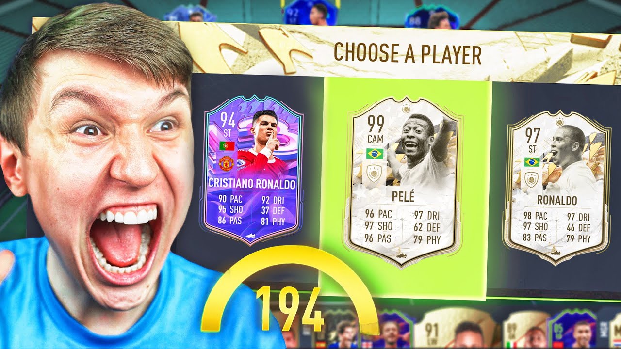 99 PELE + RONALDO IN PRIME ICON MOMENTS 194 FUT DRAFT!! (FIFA 22) - YouTube