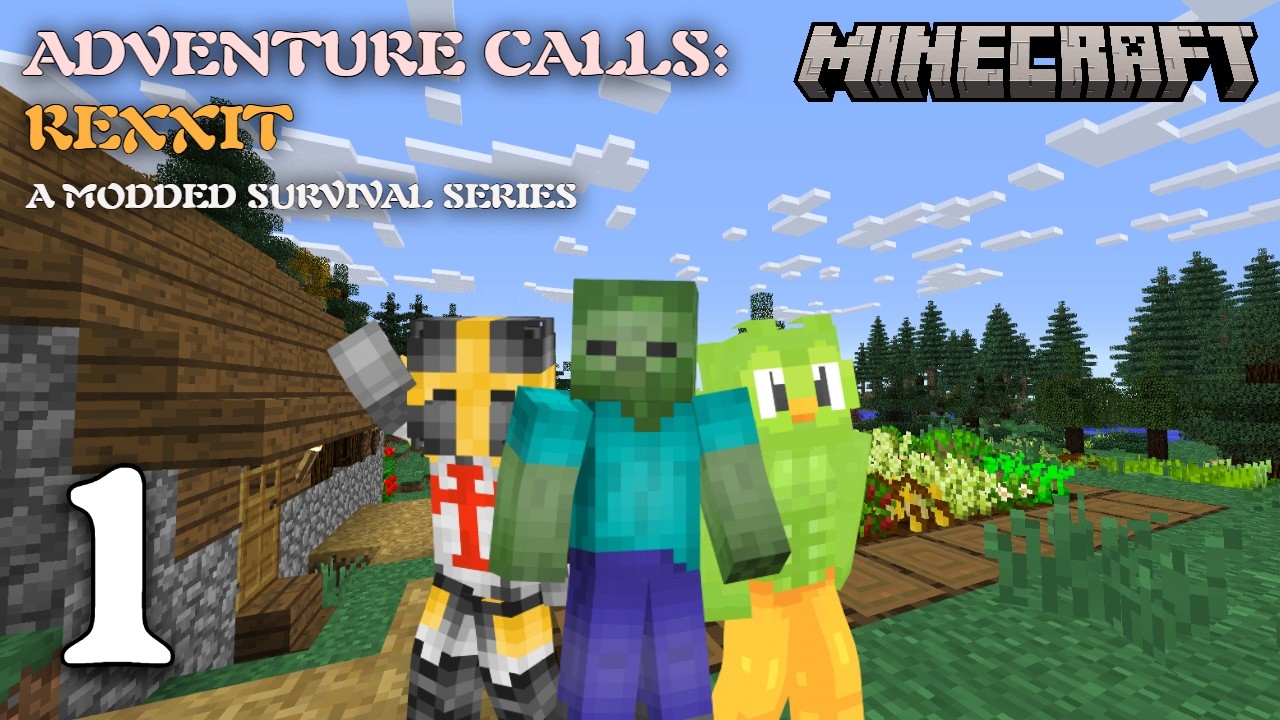 Adventure Calls: Rexxit! | Episode 1 (Minecraft Modded Survival Series ...