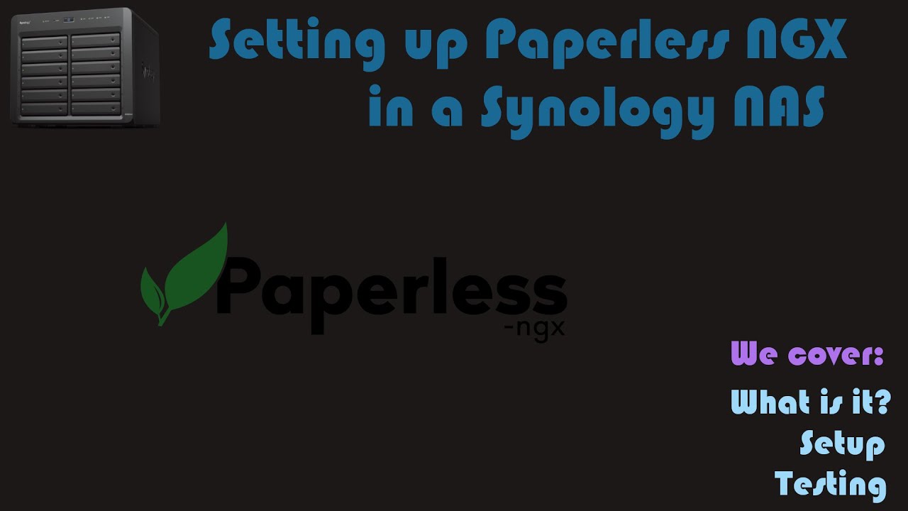 Installing Paperless NGX in a Synology NAS [Video Request] - YouTube