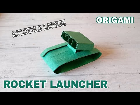 ROCKET LAUNCHER VEHICLE ORIGAMI TUTORIAL|MULTIPLE LAUNCHER SYSTEM| STEP BY STEP FOLDING|ARMY VEHICLE