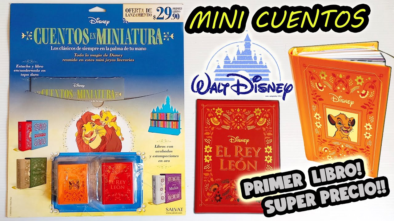 CUENTOS EN MINIATURA DISNEY LIBRO UNO EL REY LEON / SAVAT / REVIEW Y ...