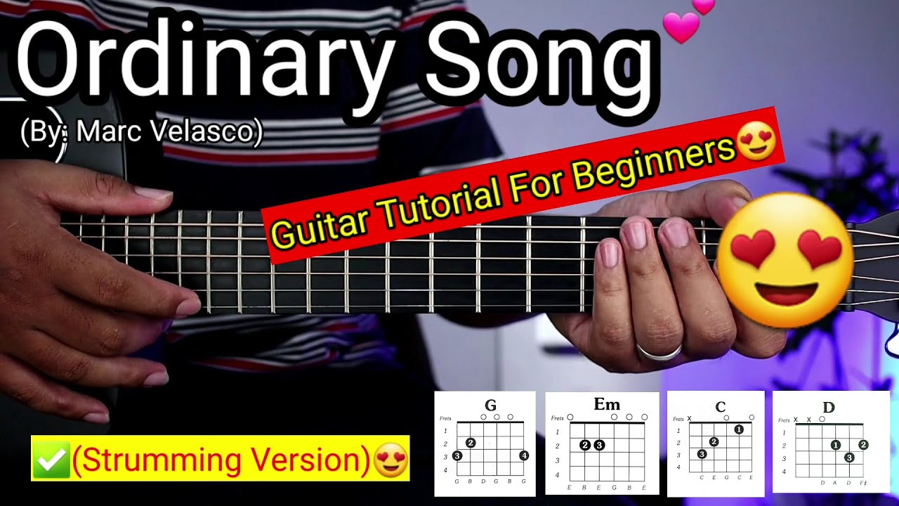 Ordinary Song - Marc Velasco (Super Easy Chords)😍 | Strumming Version ...