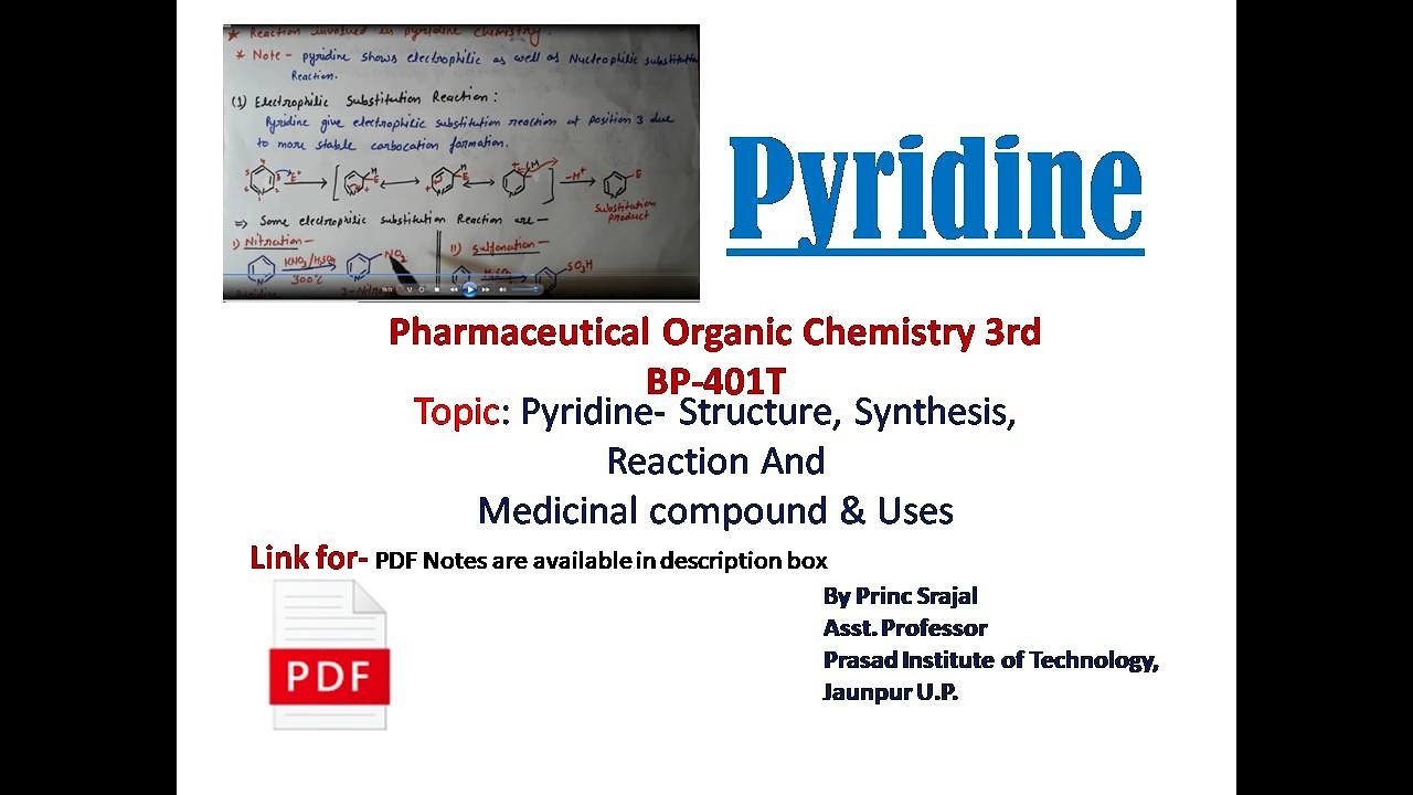 Pyridine: Structure, Synthesis Reaction & Medicinal Compound ...