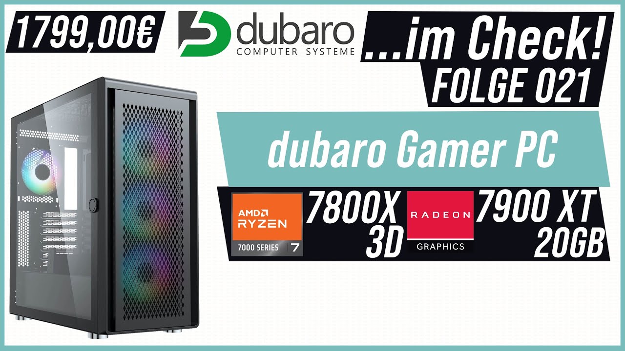 High End-Gaming PC bei dubaro REDUZIERT | Gamer PC Ryzen 7 7800X3D mit ...