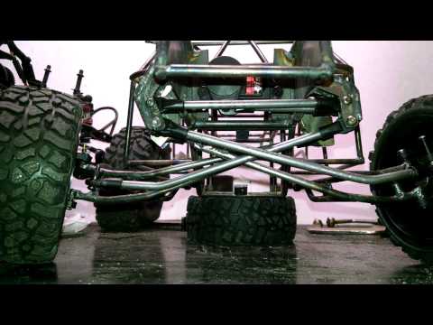 Twin I beam swing steering Rc test - YouTube