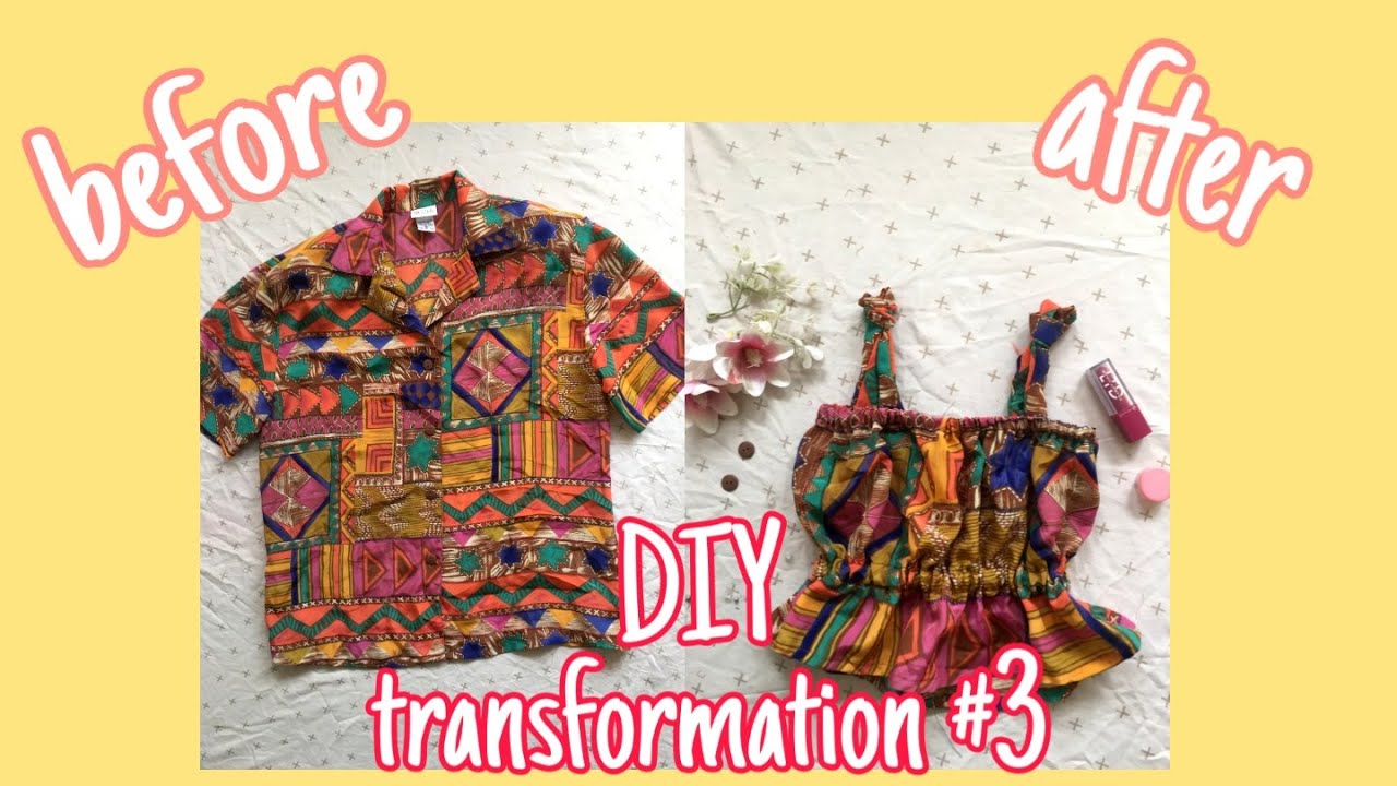 DIY transformation from old polo to diy summer outfit. (DIY #3) - YouTube