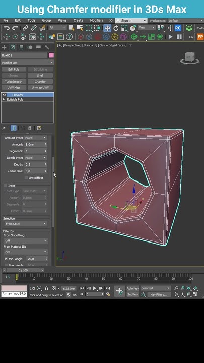 How to Use Min. Angle in Chamfer – 3ds Max Tutorial | Clean Modeling Tips #shorts #3dsmax - YouTube
