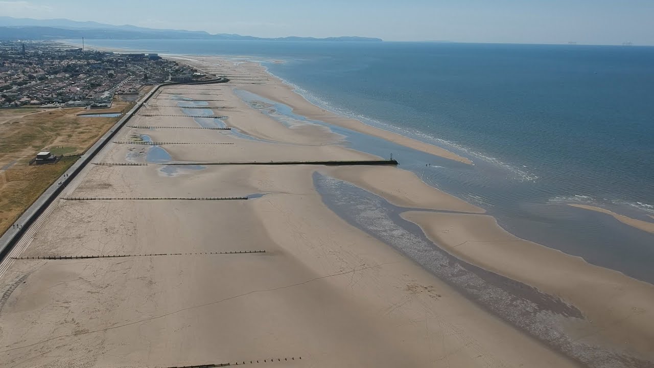 Rhyl north wales sea front from the air - YouTube