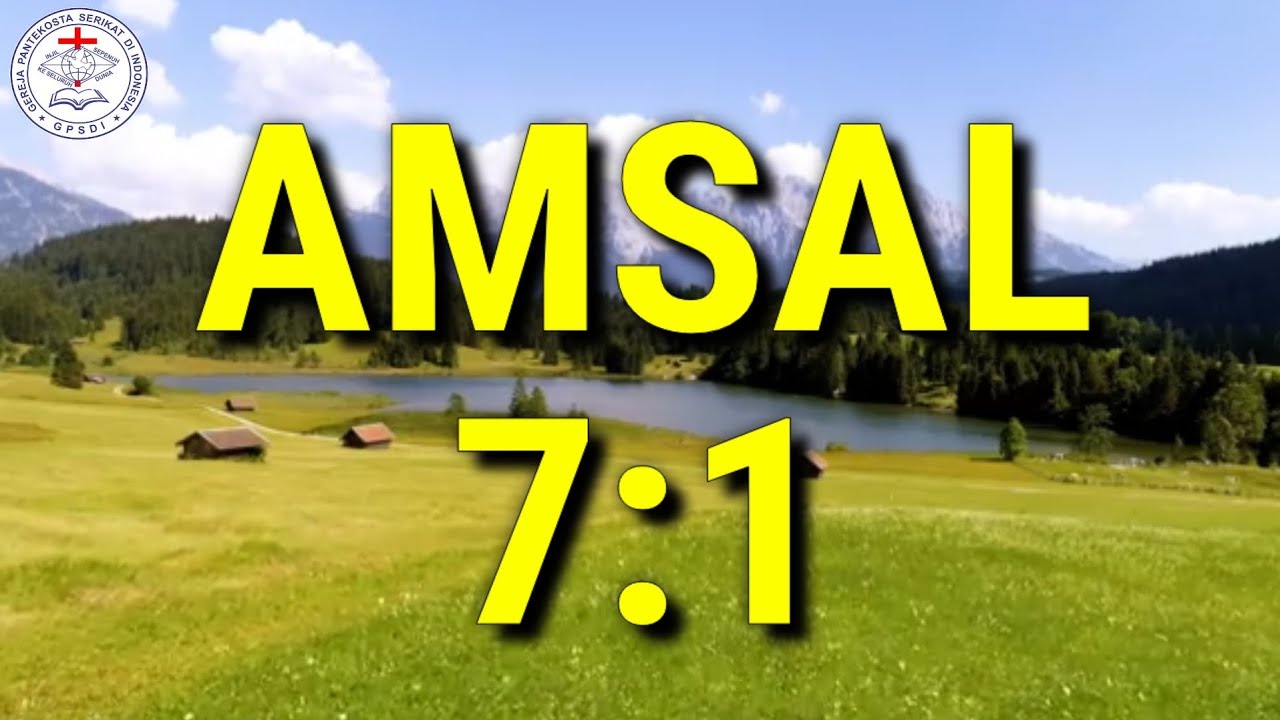 Amsal 7:1 - Proverbs 7:1 - YouTube