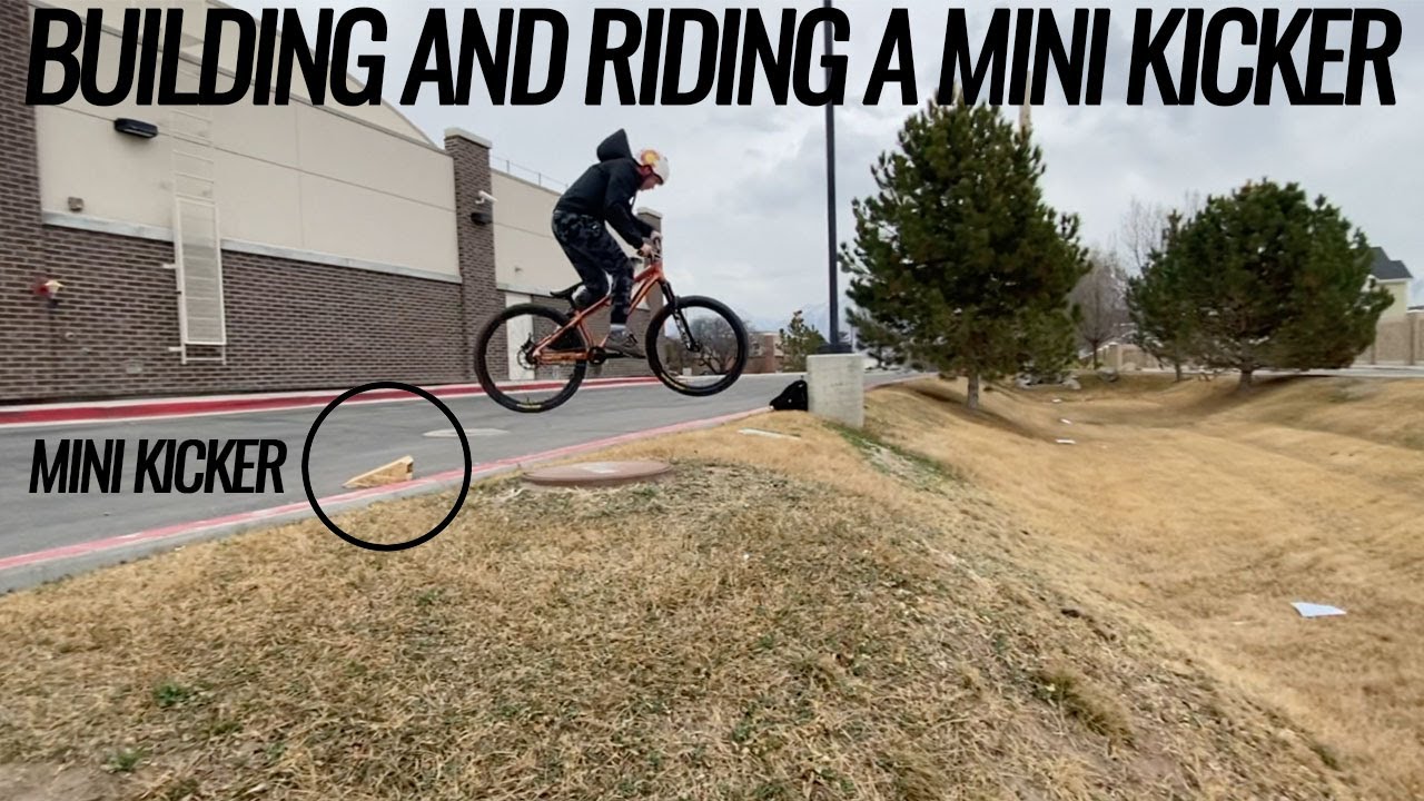 BUILDING AND RIDING A MINI KICKER RAMP! (first time...) - YouTube