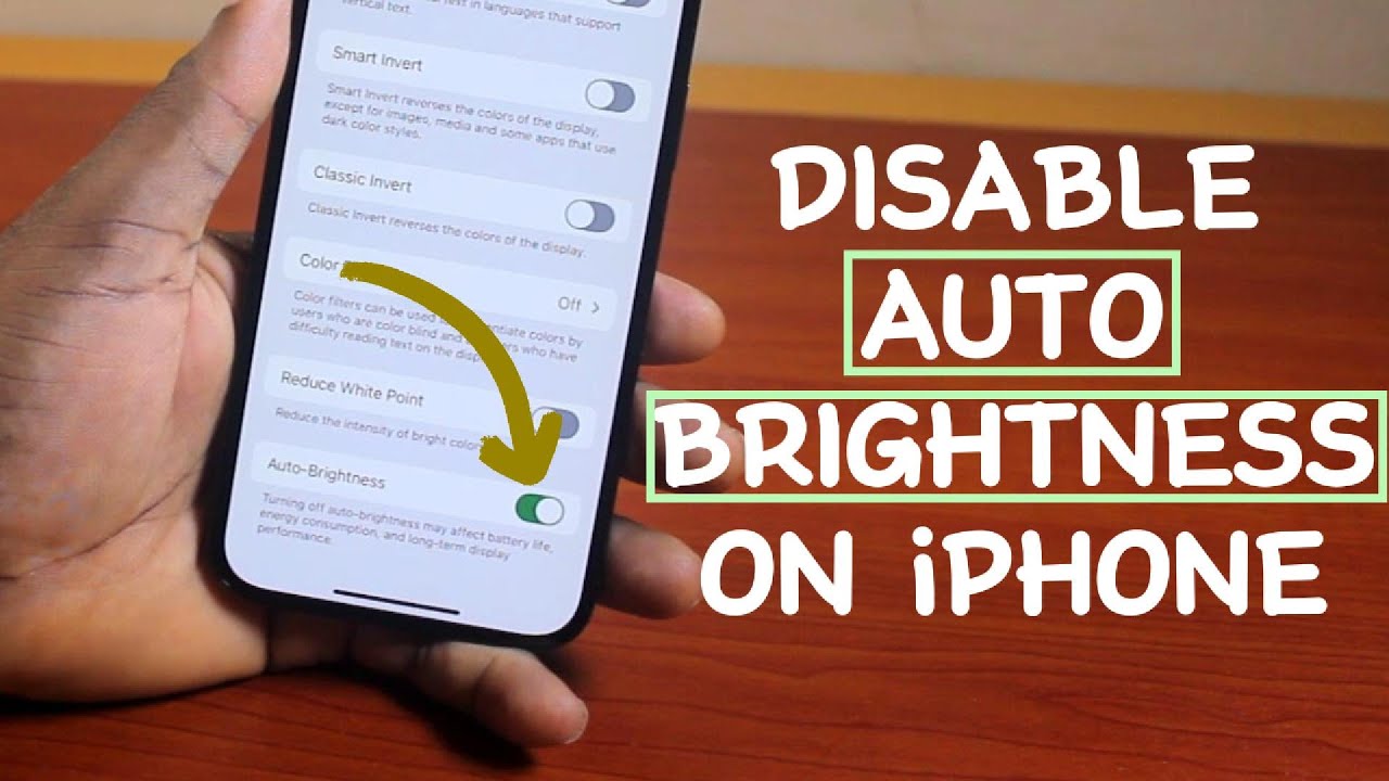 How to Turn OFF Auto Brightness on iPhone - YouTube