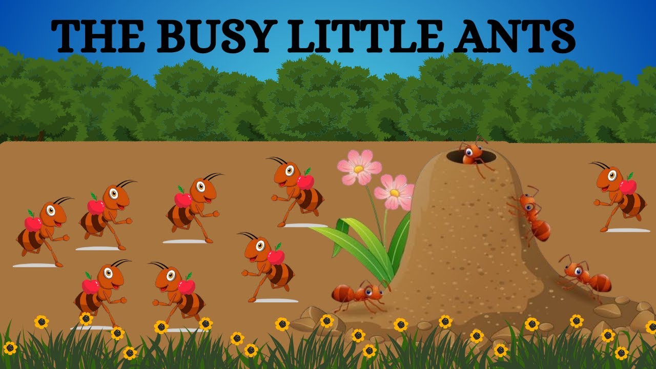 The Busy Little Ants (Poem) l Winkie Binkie - YouTube