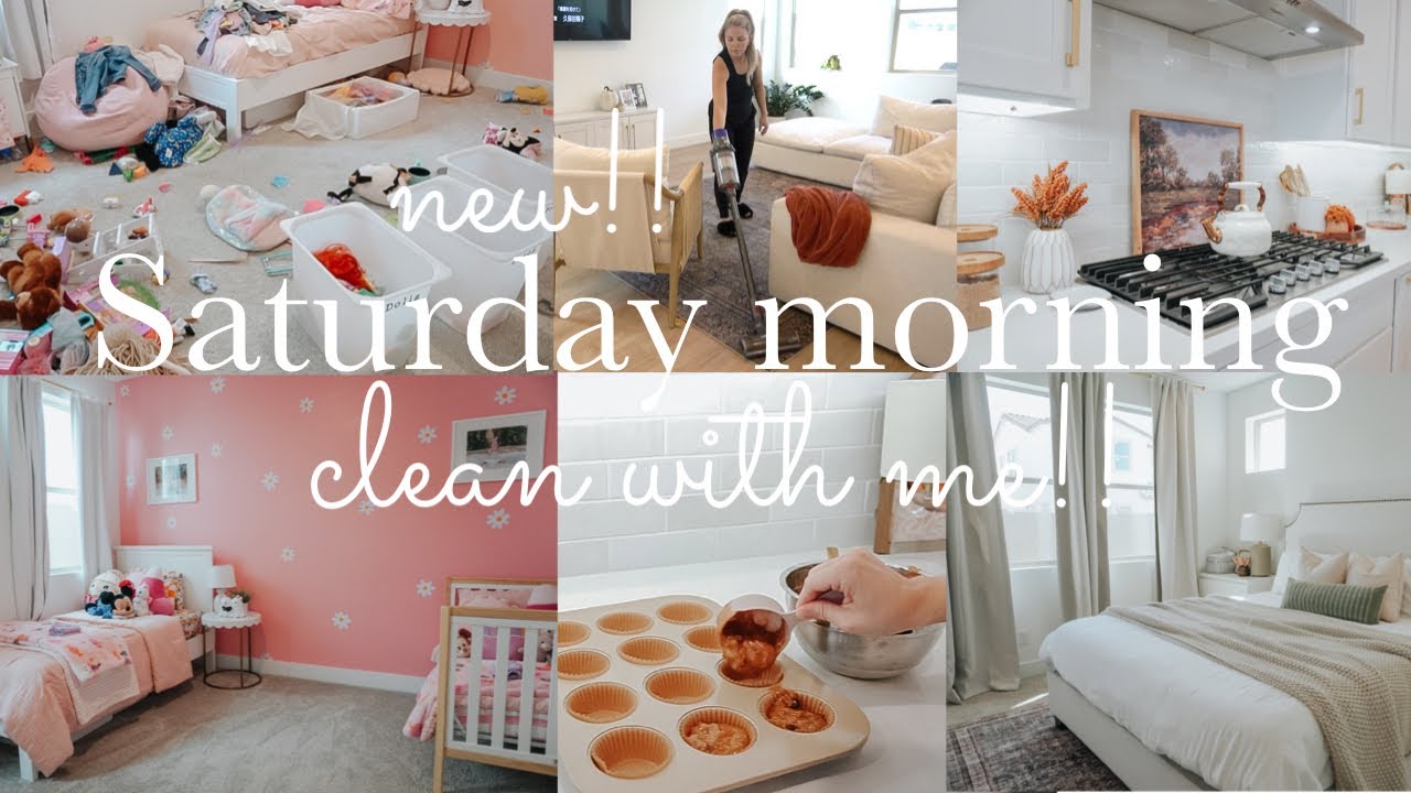 NEW SATURDAY MORNING CLEAN WITH ME || HOME RESET || CLEANING MOTIVATION ...
