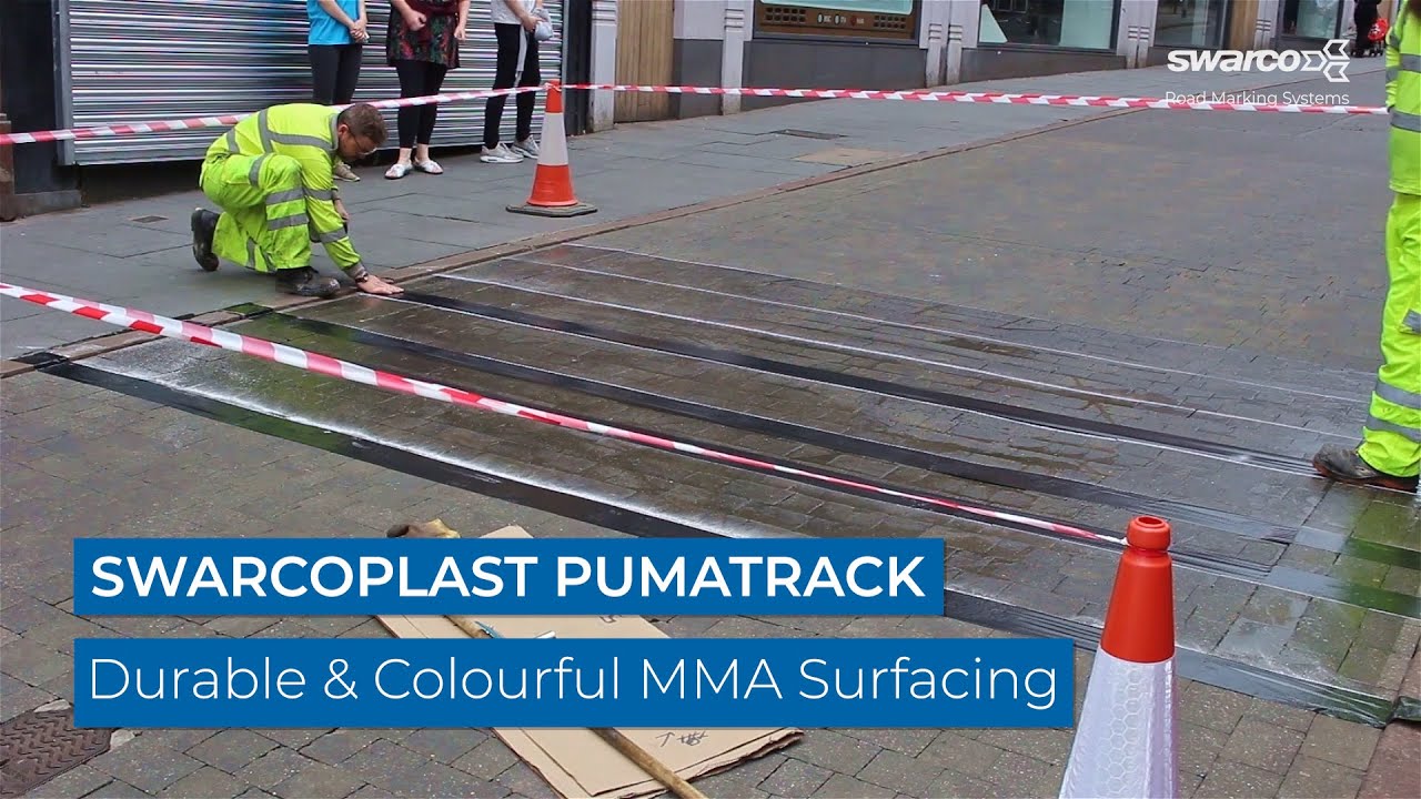 SWARCOPLAST PUMATRACK | 2-C Systems | SWARCO Road Marking Systems - YouTube