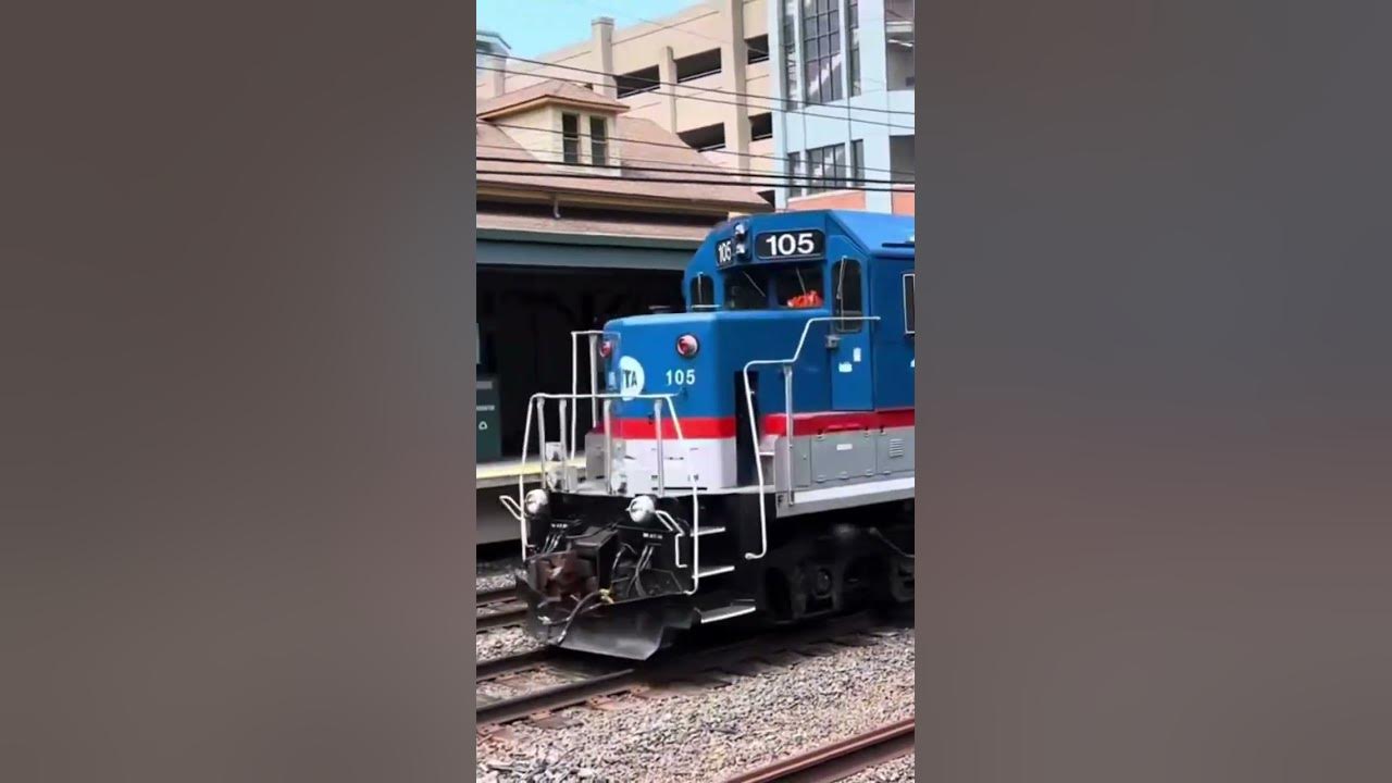 Metro North GP35R passes New Rochelle station while M8 departs #Shorts #FYP - YouTube