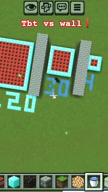 Minecraft! Tnt VS wall #shorts #minecraft - YouTube