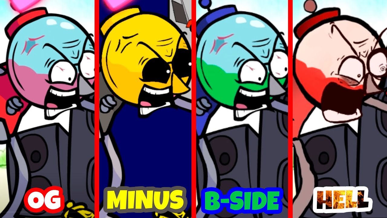 Benson(Fired) - ORIGINAL vs MINUS vs B-Side vs HELLBEATS (FNF Mod Hard ...