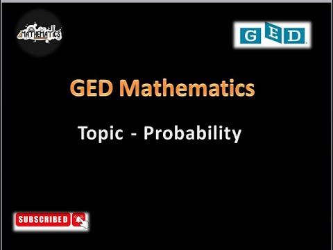 GED Mathematics(Probability Word Problems) - YouTube
