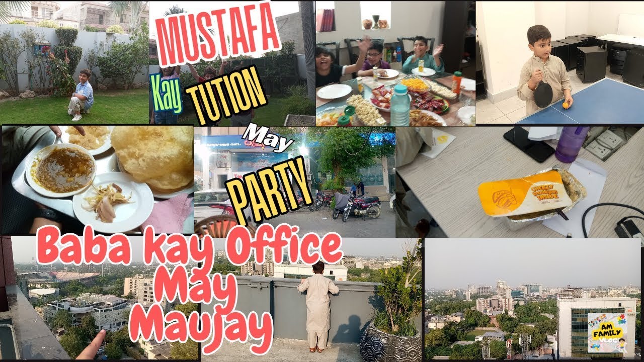Mustafa Kay Tutuion May Party | Baba Kay Office May Maujay - YouTube