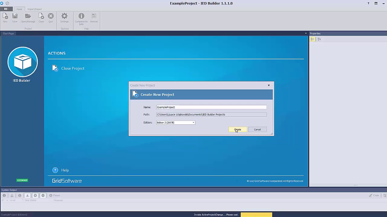 IED Builder - Start New Project - YouTube
