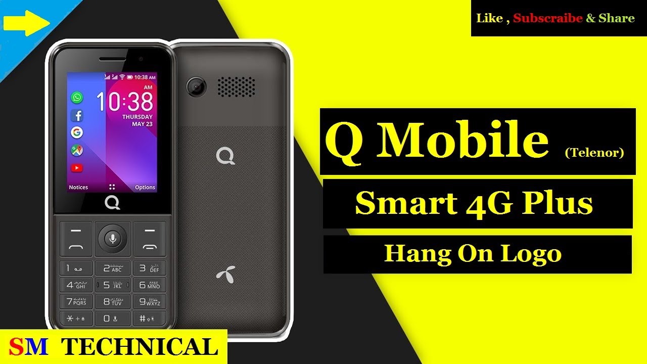 QMobile Smart 4G Plus Hang On Logo Flash With CM2 By SM Techincal - YouTube