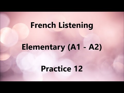 French Listening Practice [ 12 ] | Elementary (A1 - A2) | Normal & Slow ...