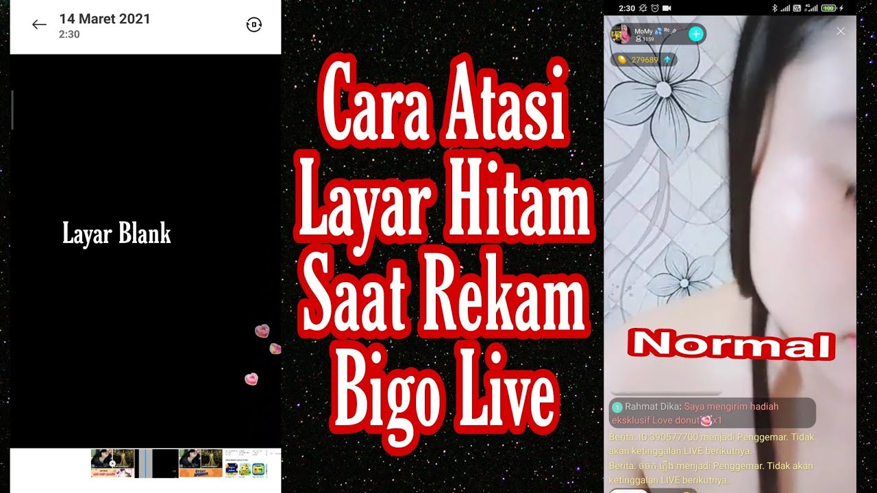 cara mengatasi layar hitam live streaming - YouTube