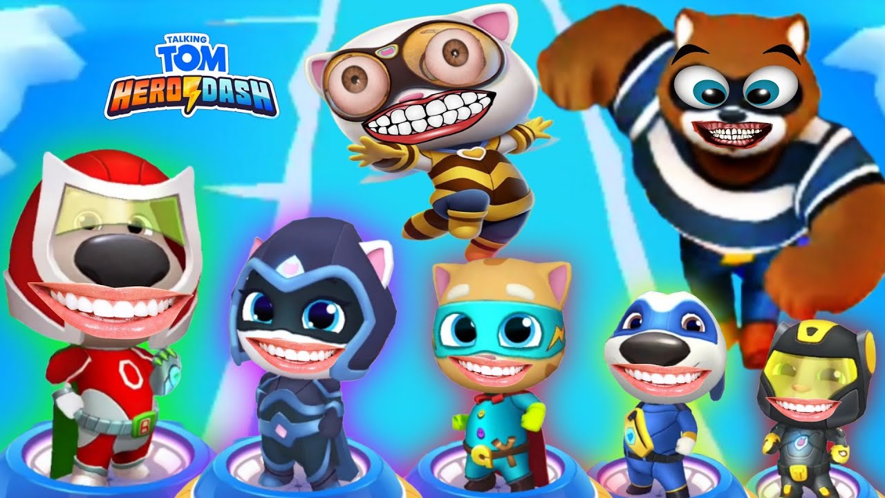 Talking Tom Hero Dash - Discover all the heroes - Full screen - LILU ...