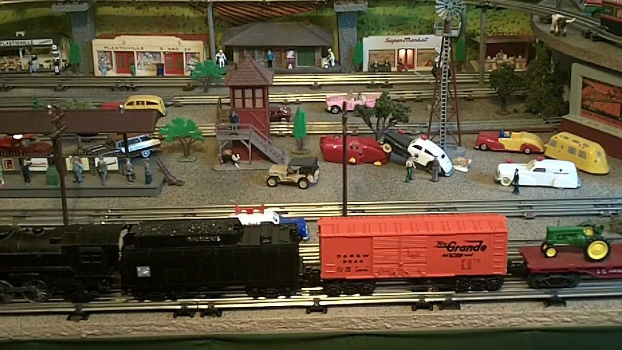 Dumbo Goes For A Ride. My Marx 333 Train Engine With Elephant Ears ...