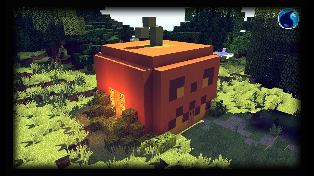 Minecraft: Hướng dẫn cách xây căn nhà bí ngô đơn giản - YouTube