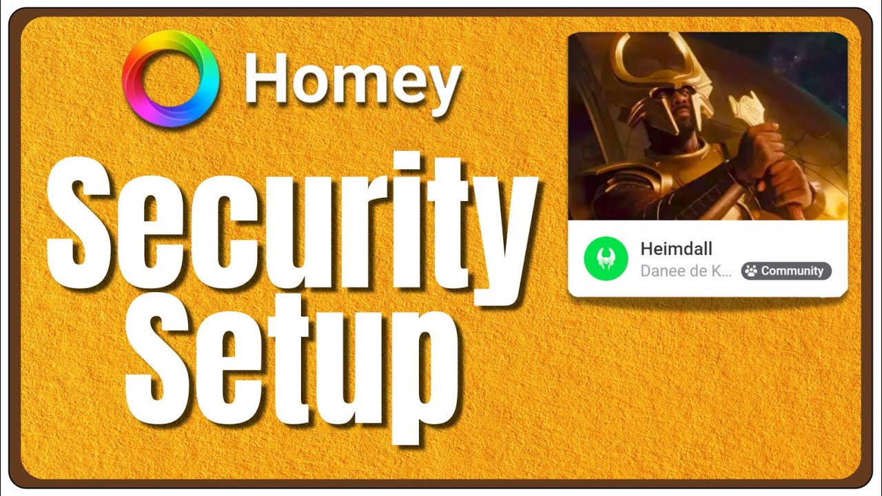 Setting Up Heimdall Home Surveillance on the Homey Pro Hub for Enhanced Security - YouTube
